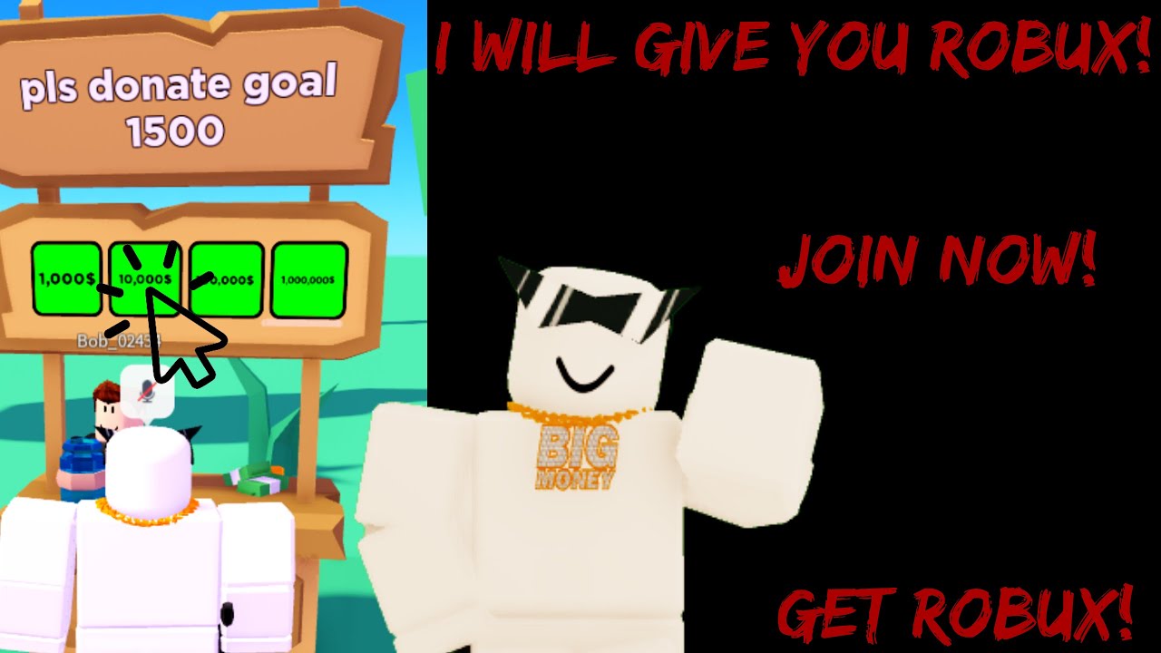 🔴LIVE🔴 PLS DONATE! FREE ROBUX FOR EVERYONE! Thank You For 1,000 ...