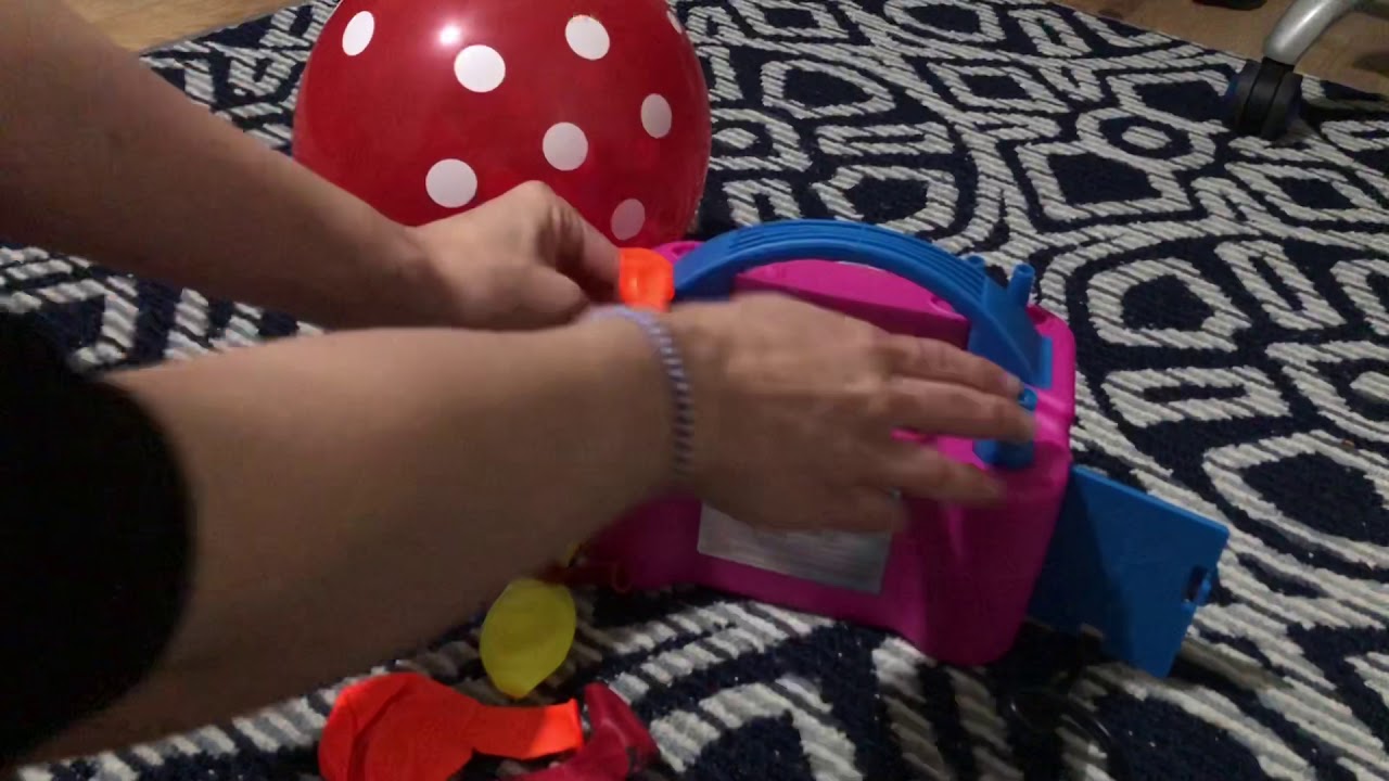 Popping red yellow orange balloons - YouTube