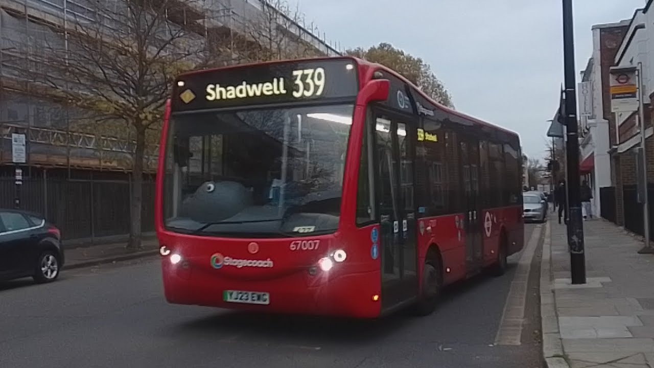 Route Visuals + Diversion Stagecoach London Route 339 Mile End Station ...