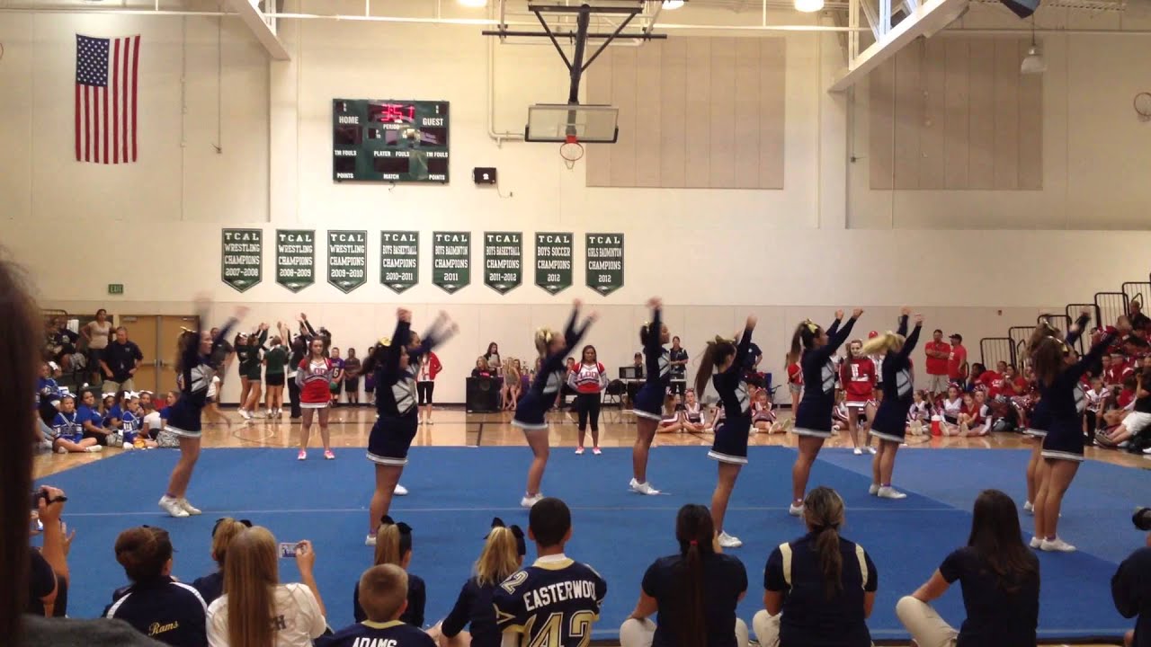 Modesto Rams cheer comp 2013 - YouTube