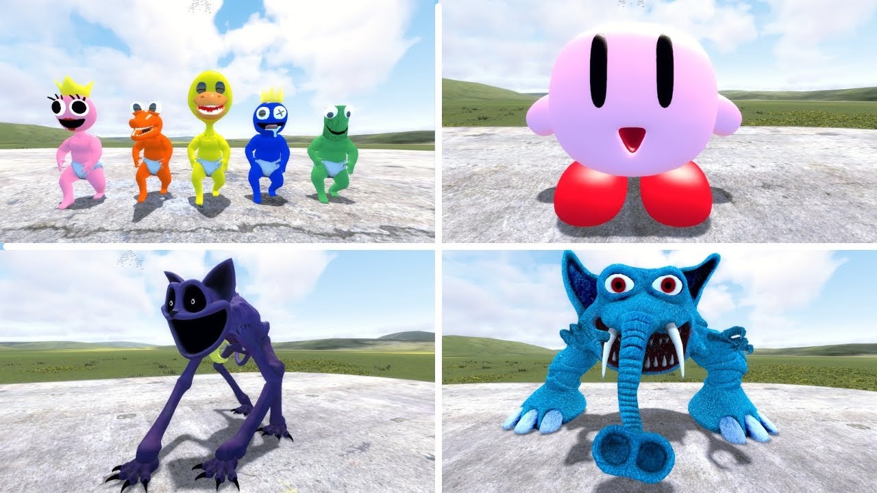 All Panda Creatures Vs Poppy playtime 3 In Garry's Mod - YouTube