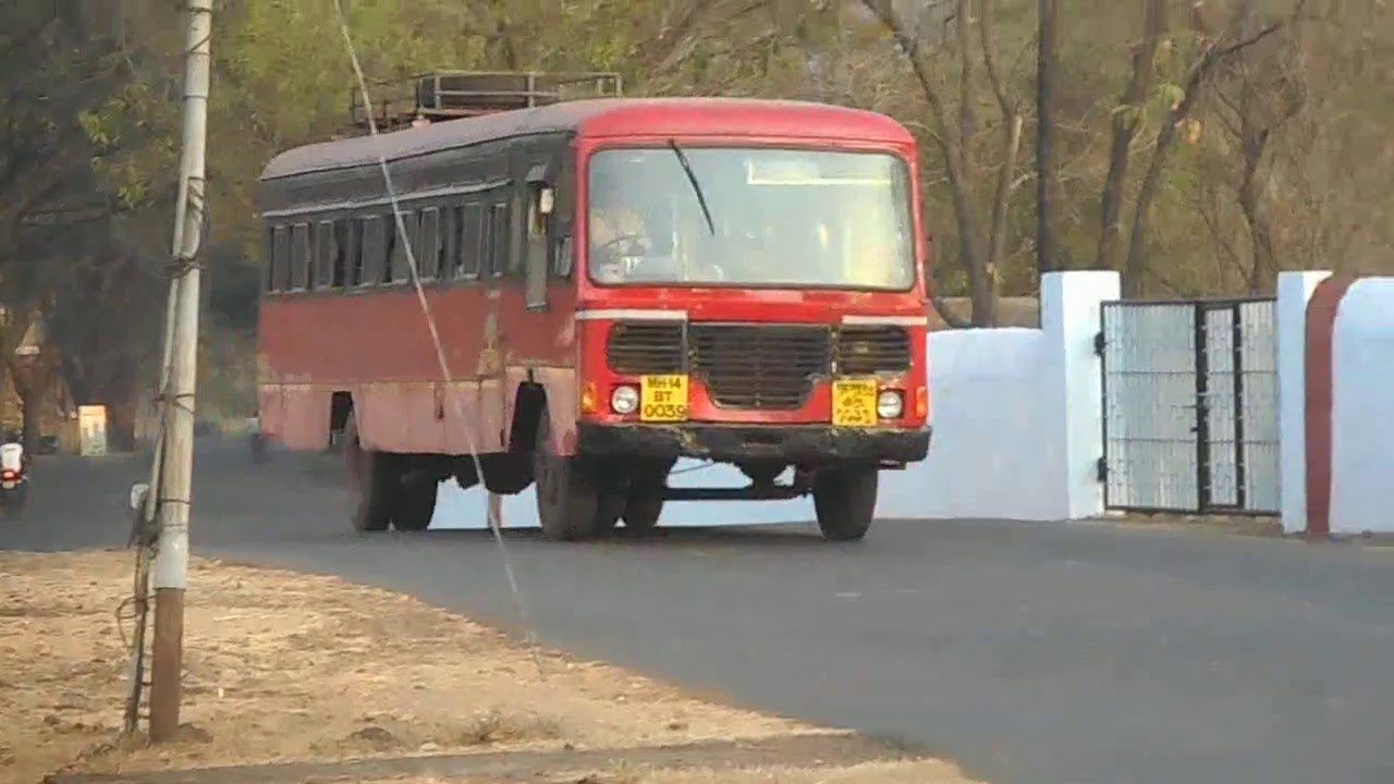 MSRTC (ST) Buses Passing Through Scenic location in Konkan - YouTube