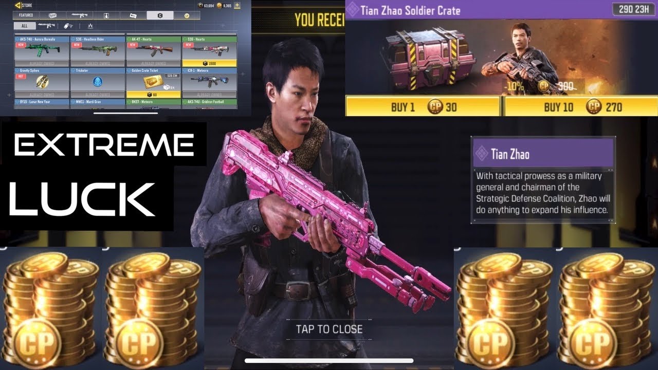 *NEW* Tian Zhao Crate Unboxing (Insane Luck) + Buying New Credit Store ...