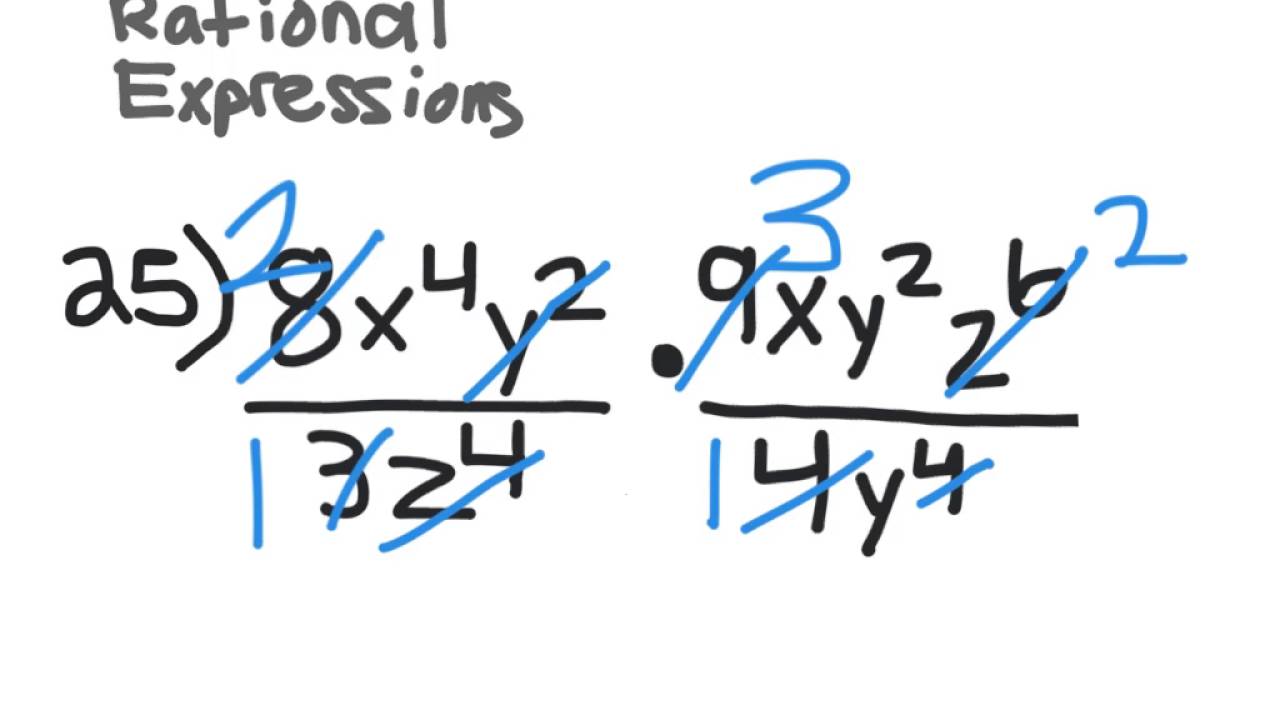 Simplifying Rational Expression by Multiplication - YouTube