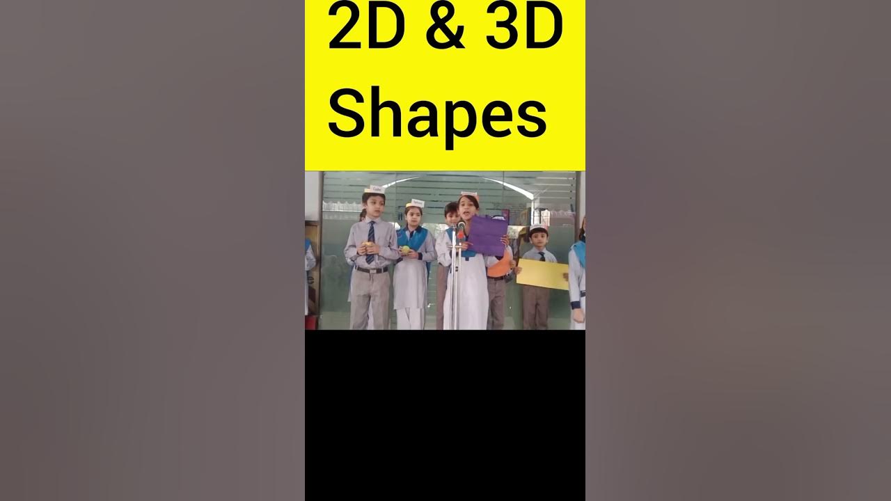 Difference between 2D and 3D shapes Presentation Class (1'2'3)|Mrs Zee ...