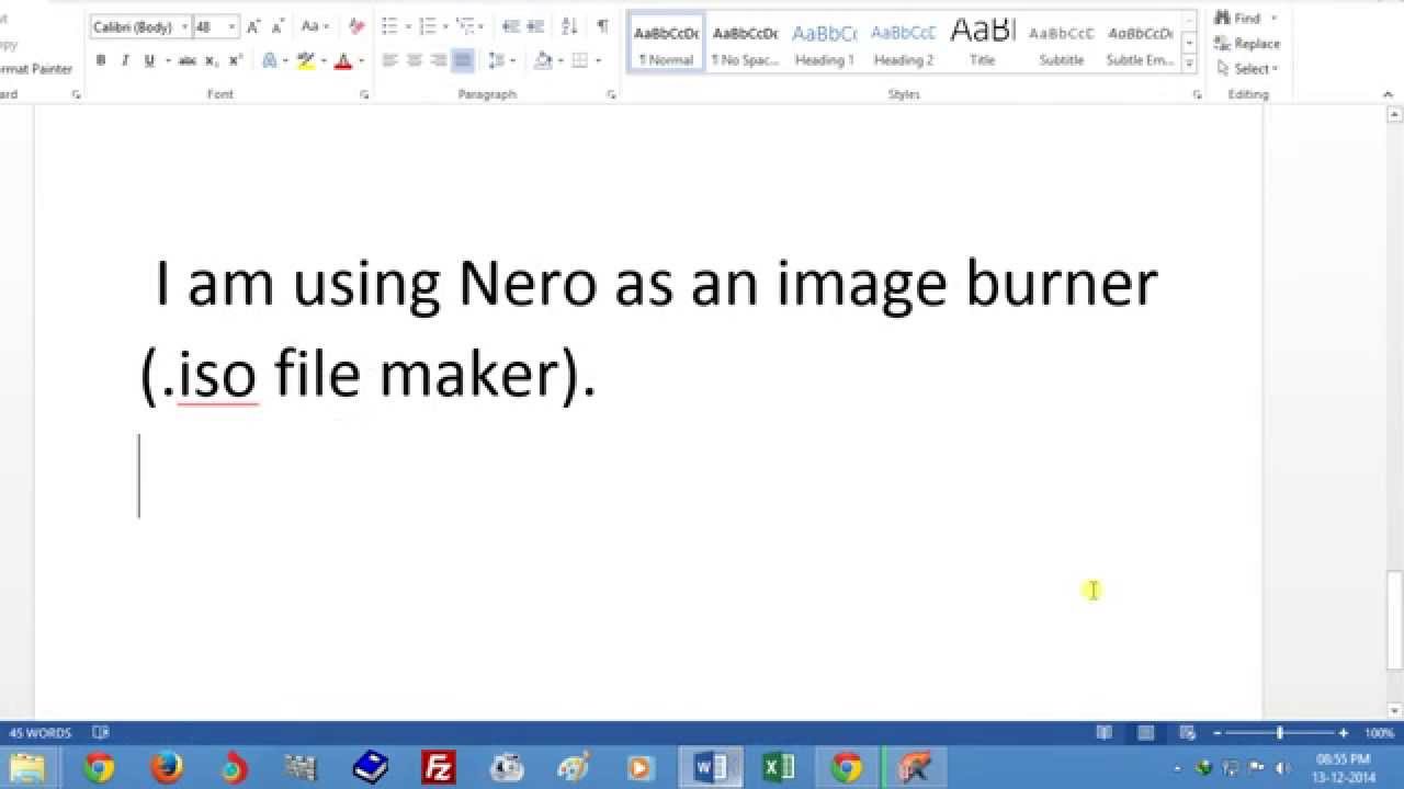 How to create an ISO File or Image File by using Nero - YouTube