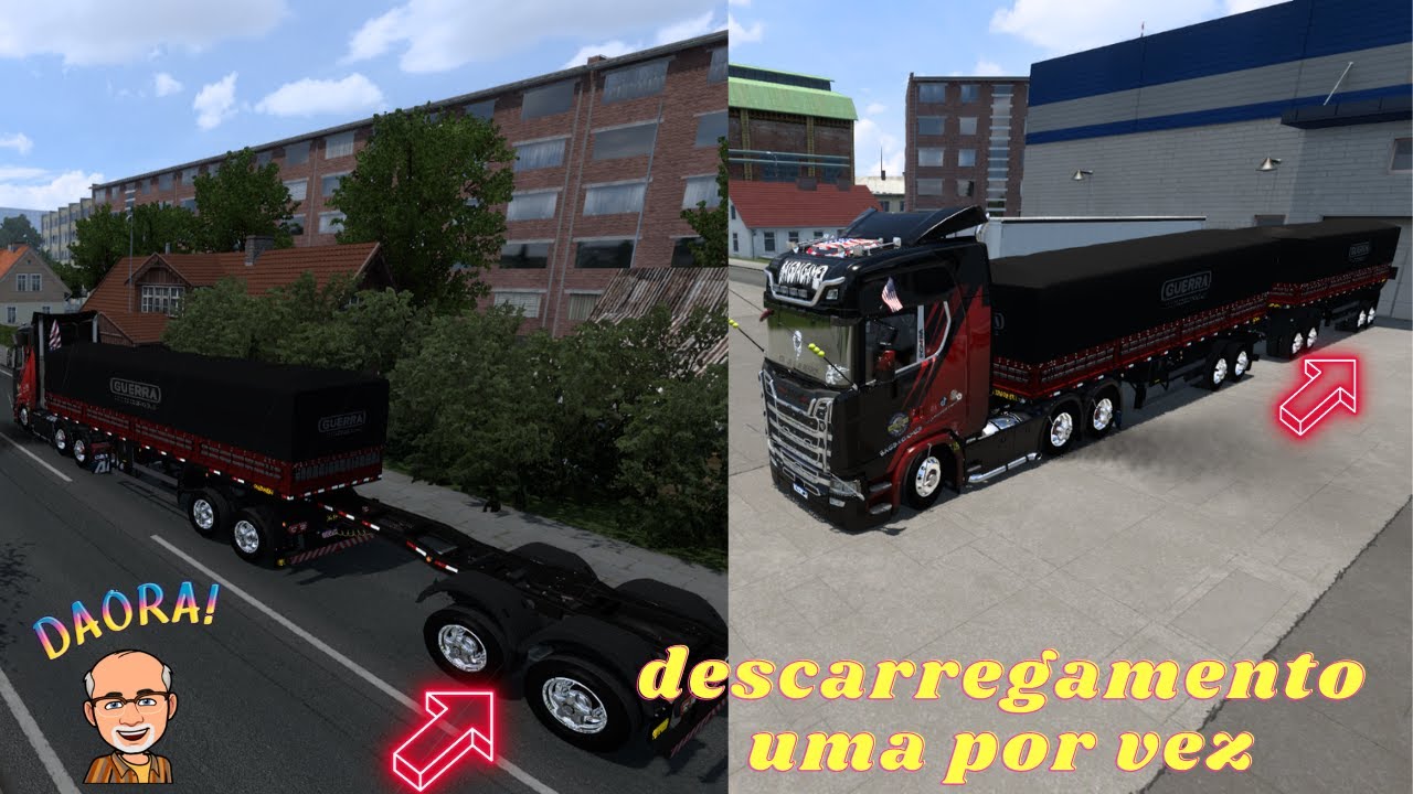 Como descarregar rotrem uma carreta por vez - YouTube