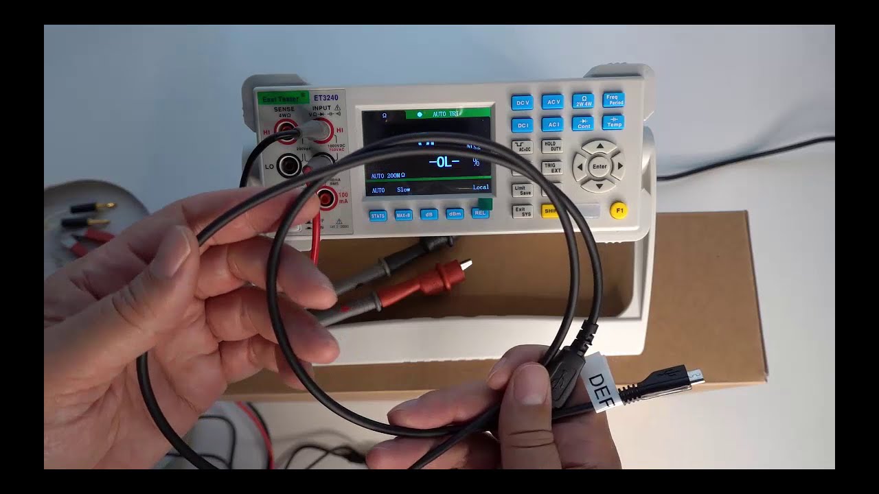 Measuring a USB Cable - 4-Wire Method - YouTube