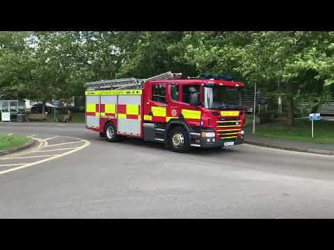 GLOUCESTERSHIRE FIRE ENGINES AT GRH 050720 - YouTube