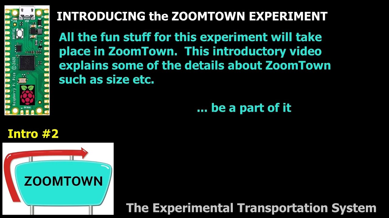 Intro #2 Introducing the layout where the ZoomTown experiment will take ...