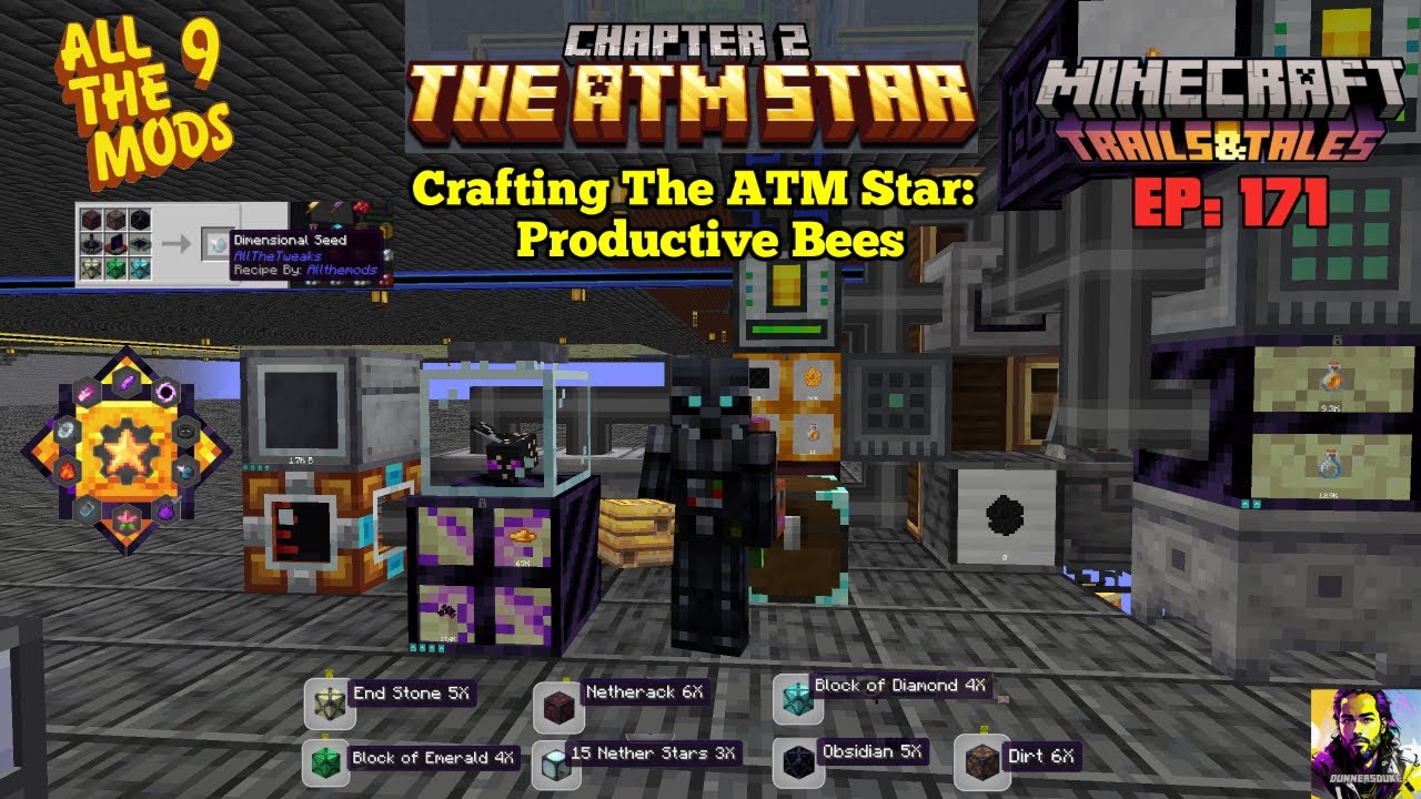 All The Mods 9: Episode 171. Crafting The ATM Star: Dimensional Seed ...
