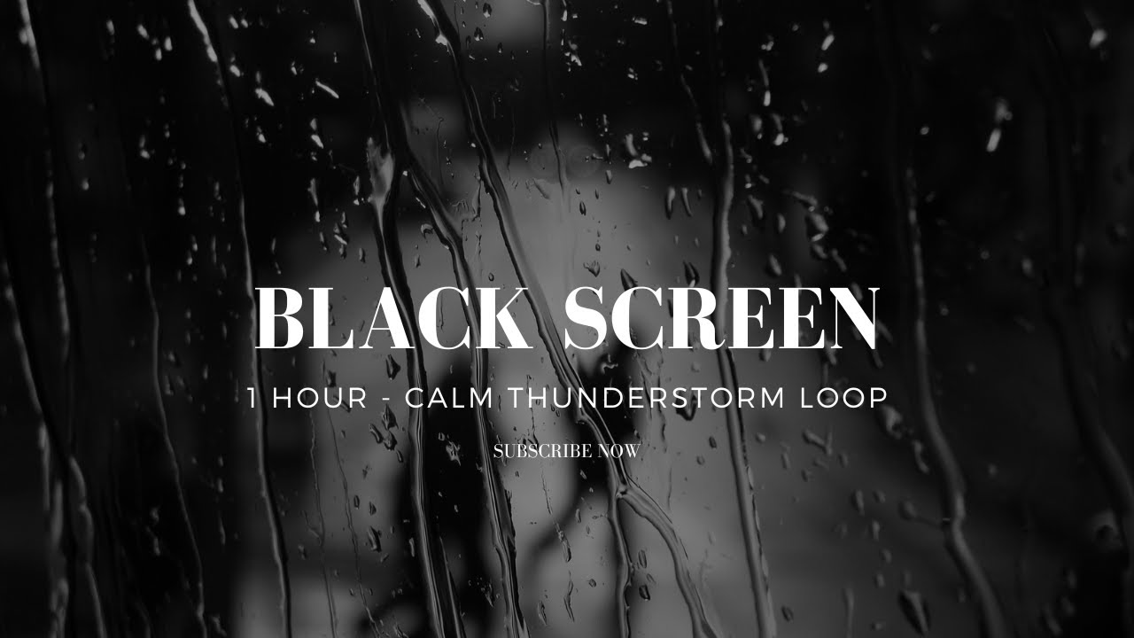 CALM THUNDERSTORM LOOP - 1 HOUR - - YouTube