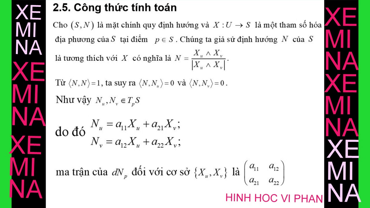 CÔNG THỨC TÍNH ĐỘ CONG GAUSS VÀ ĐỘ CONG TRUNG BÌNH - YouTube