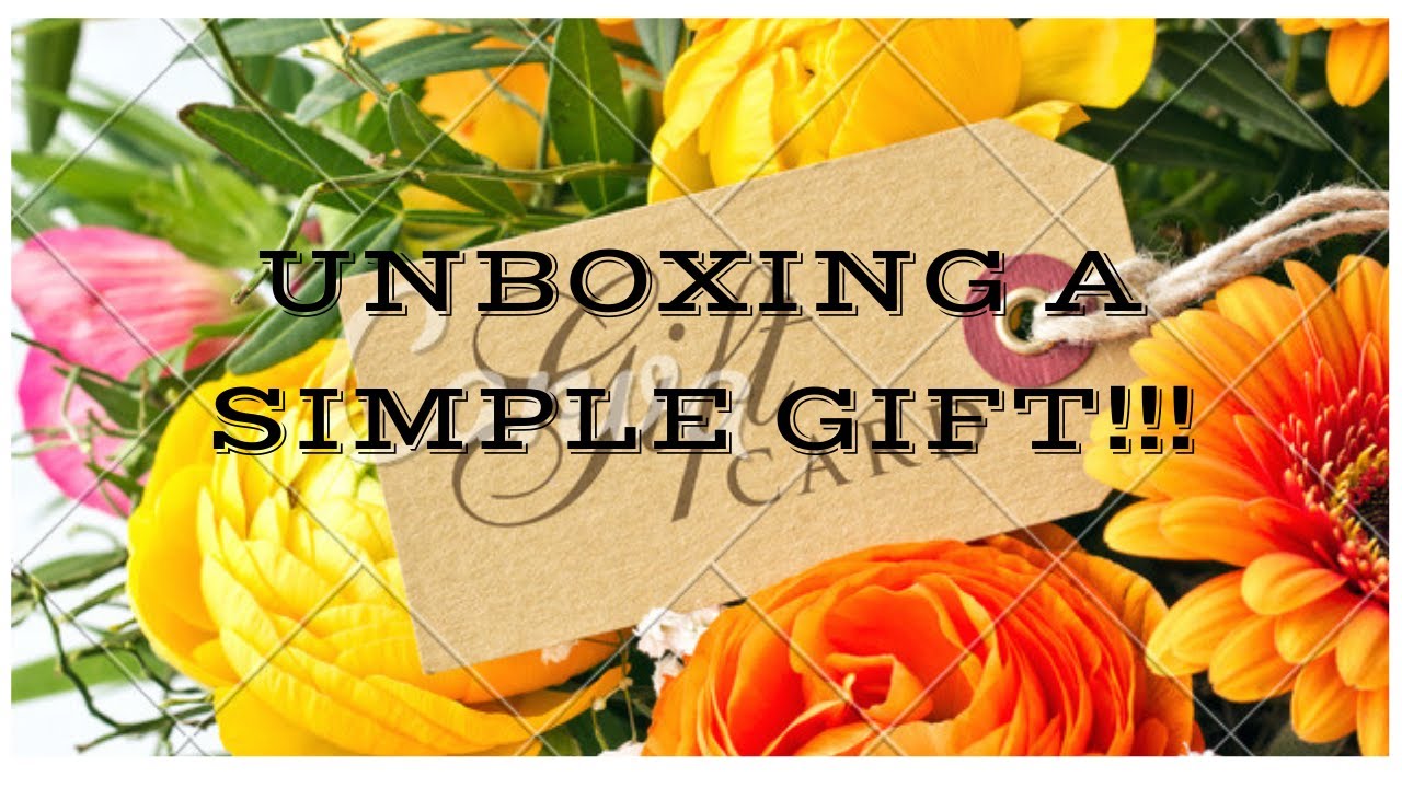 UNBOXING A GIFT!!! - YouTube