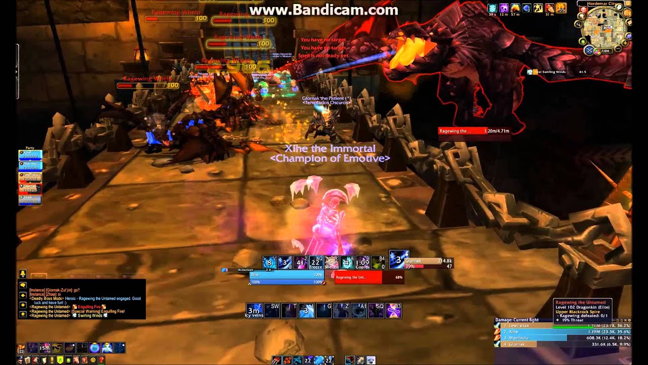 Warlords of Draenor - HEROIC Upper Blackrock Spire - Ragewing the ...