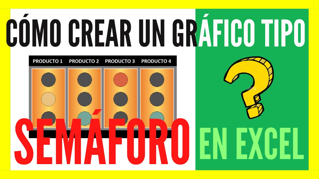 Cómo crear un GRAFICO DE SEMAFORO en EXCEL - YouTube