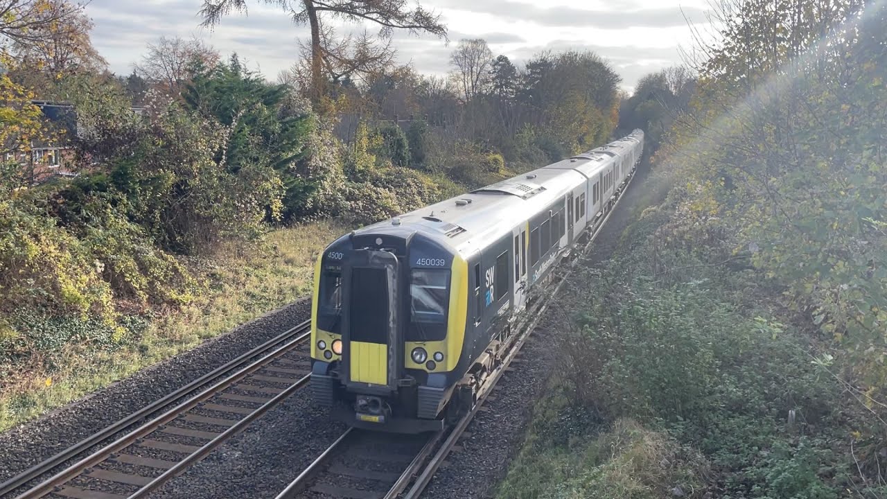 Class 450 + 444 Desiro | 450039 + 444004 | South Western Railway - YouTube
