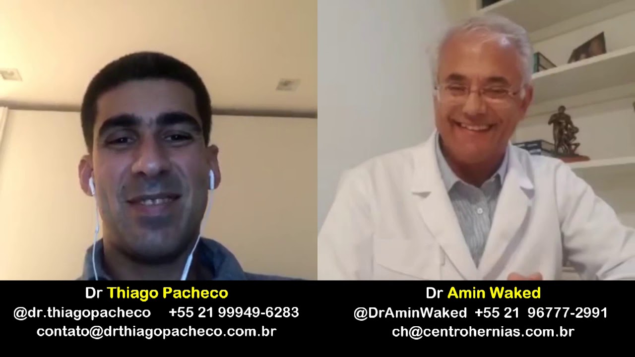 Cirurgia Hérnia Inguinal - Dr. Thiago Pacheco e Dr. Amin - Live 23/06/2020 - YouTube