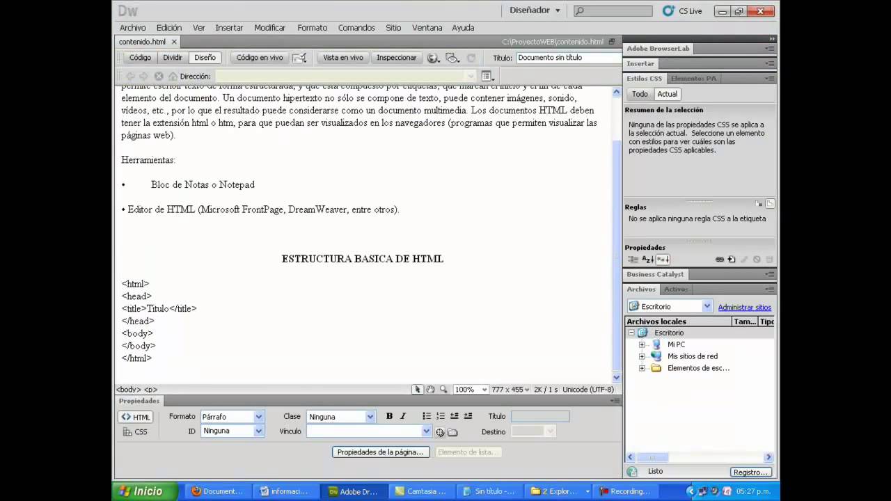 El Uso De Lenguaje Html Parte 2 Youtube