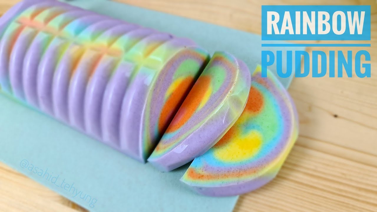 CARA MEMBUAT PUDING PELANGI MODAL 30 RB DAPAT CANTIK AMA ENAK NYA - YouTube