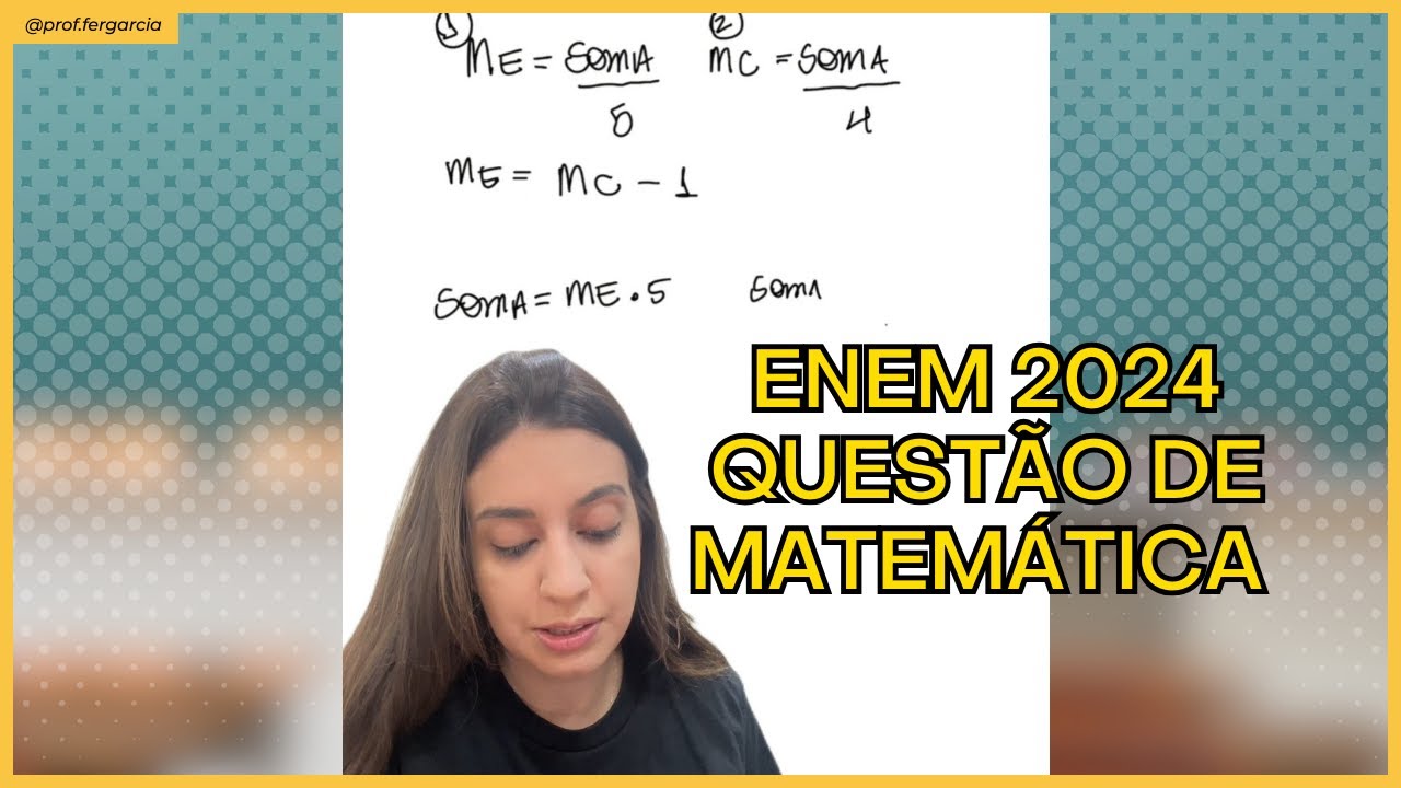Questão de MATEMÁTICA (ENEM 2024) - YouTube