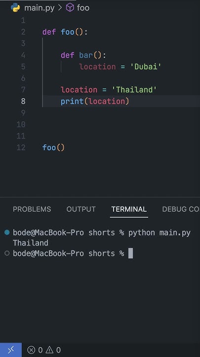 Understand Pythons Nonlocal Namspace Youtube