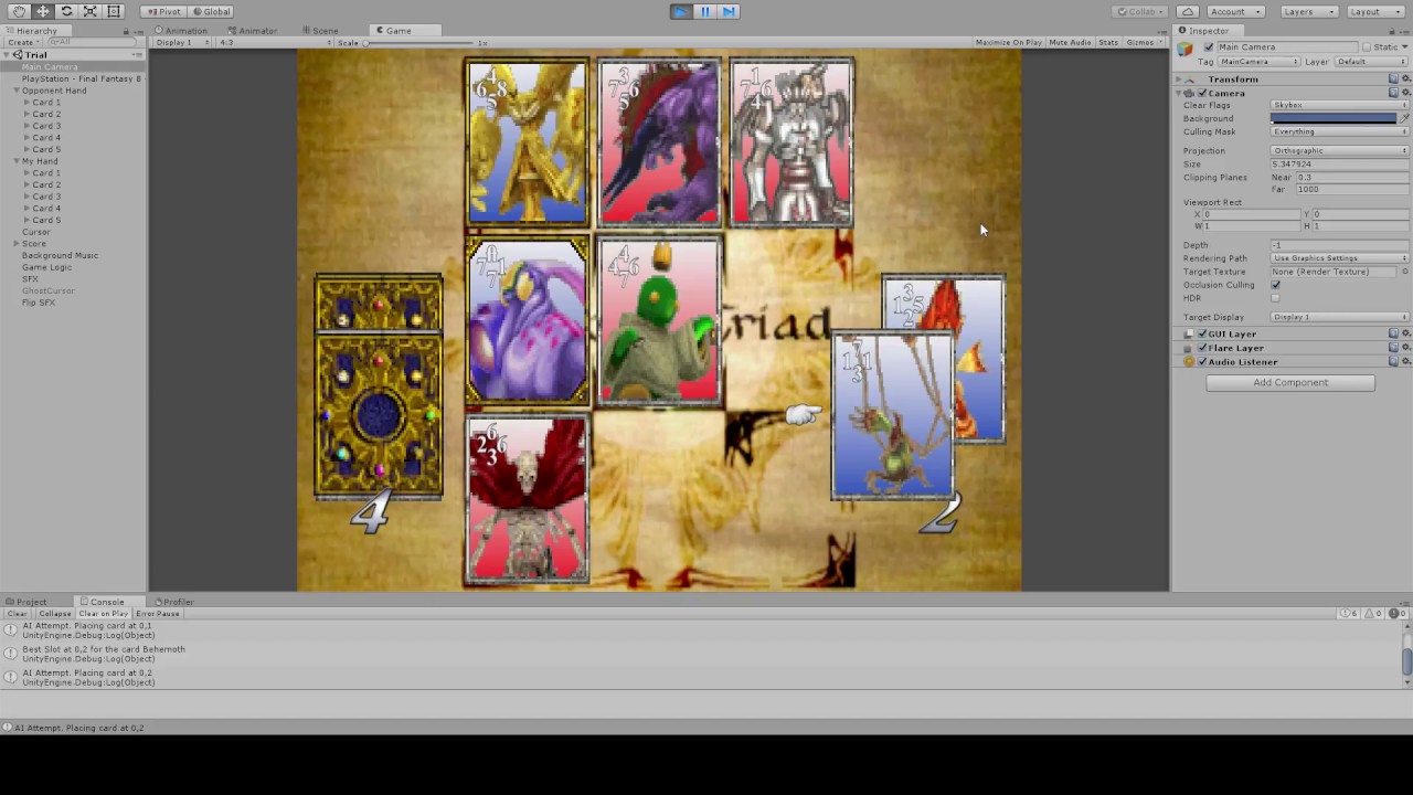 Triple Triads Created in Unity - YouTube