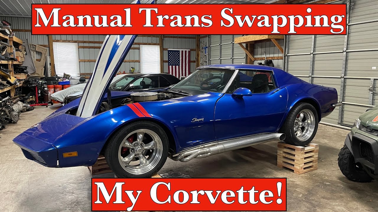 Manual Transmission Swapping My Corvette! - YouTube