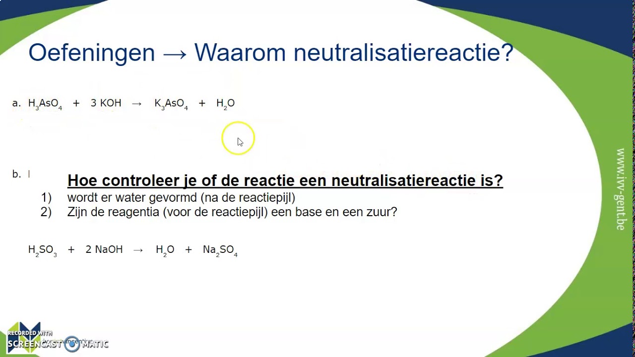 Neutralisatiereactie herkennen - YouTube
