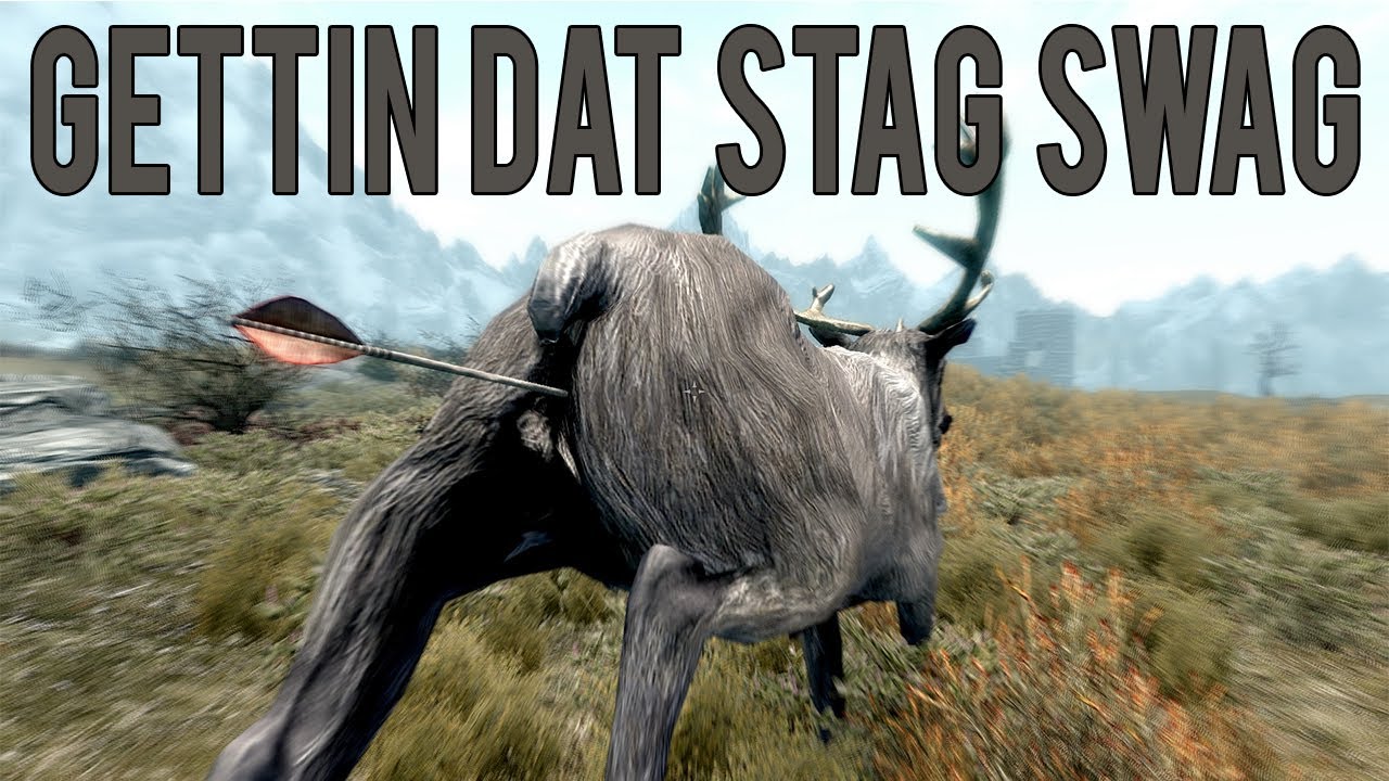 Skyrim Dragonborn : Glass Bow of The Stag Prince - YouTube