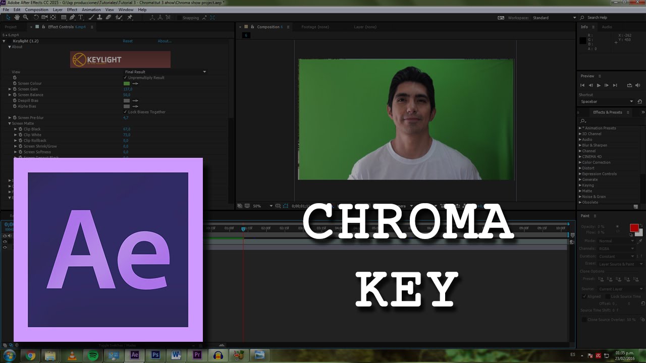 Chroma Key - After Effects al instante - YouTube