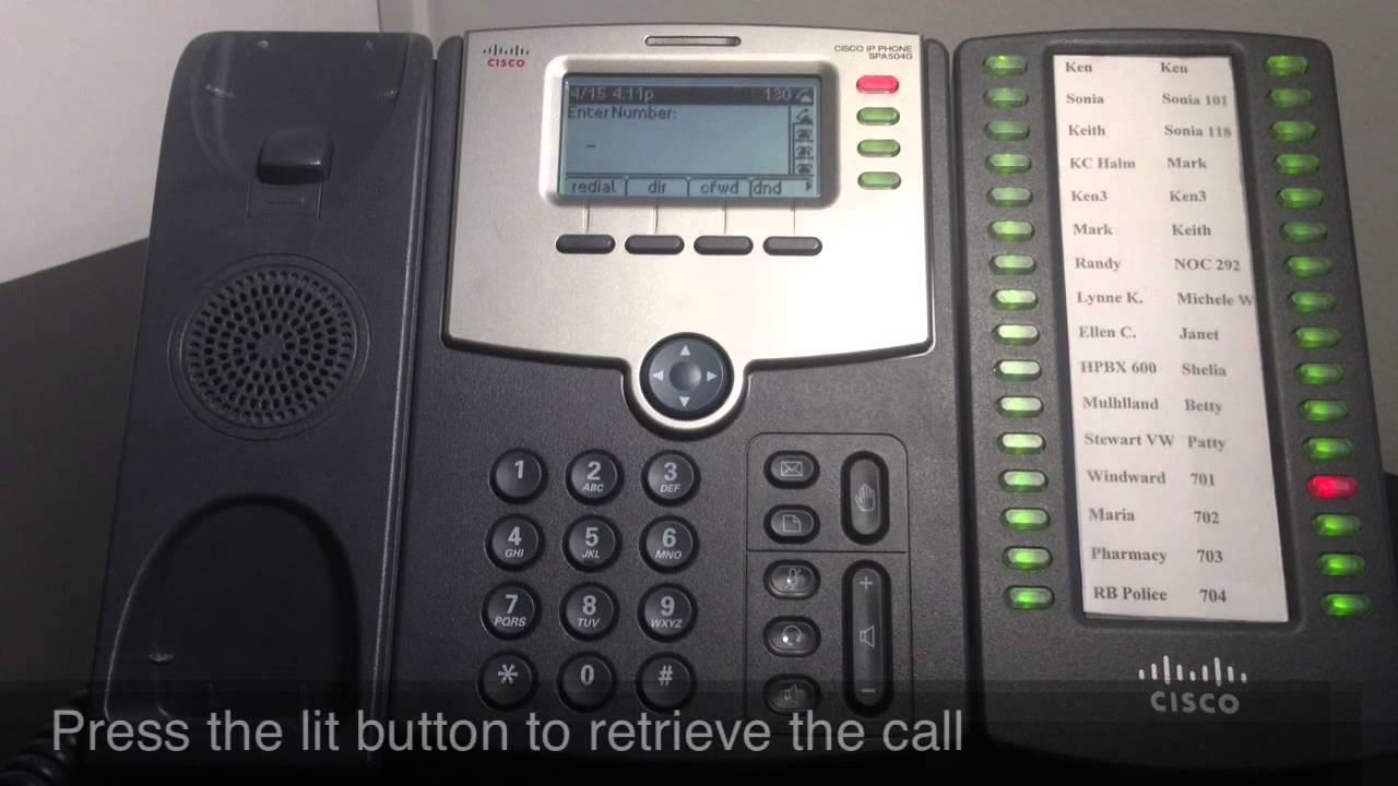 Monmouth Telecom: How to Park a Call Using the Sidecar - YouTube
