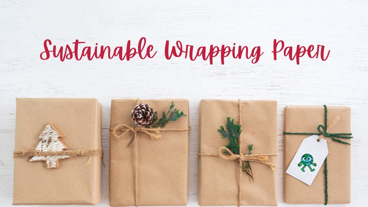 Sustainable Wrapping Paper - YouTube