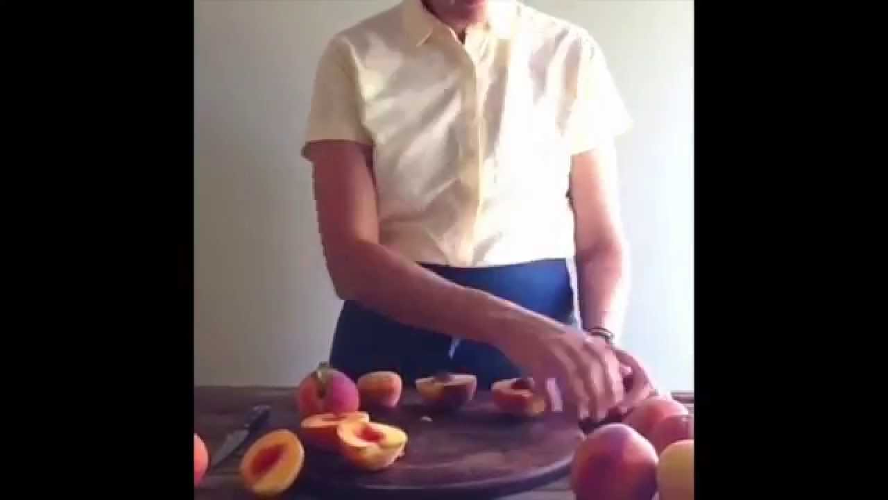 How To: Pitting a Peach - YouTube
