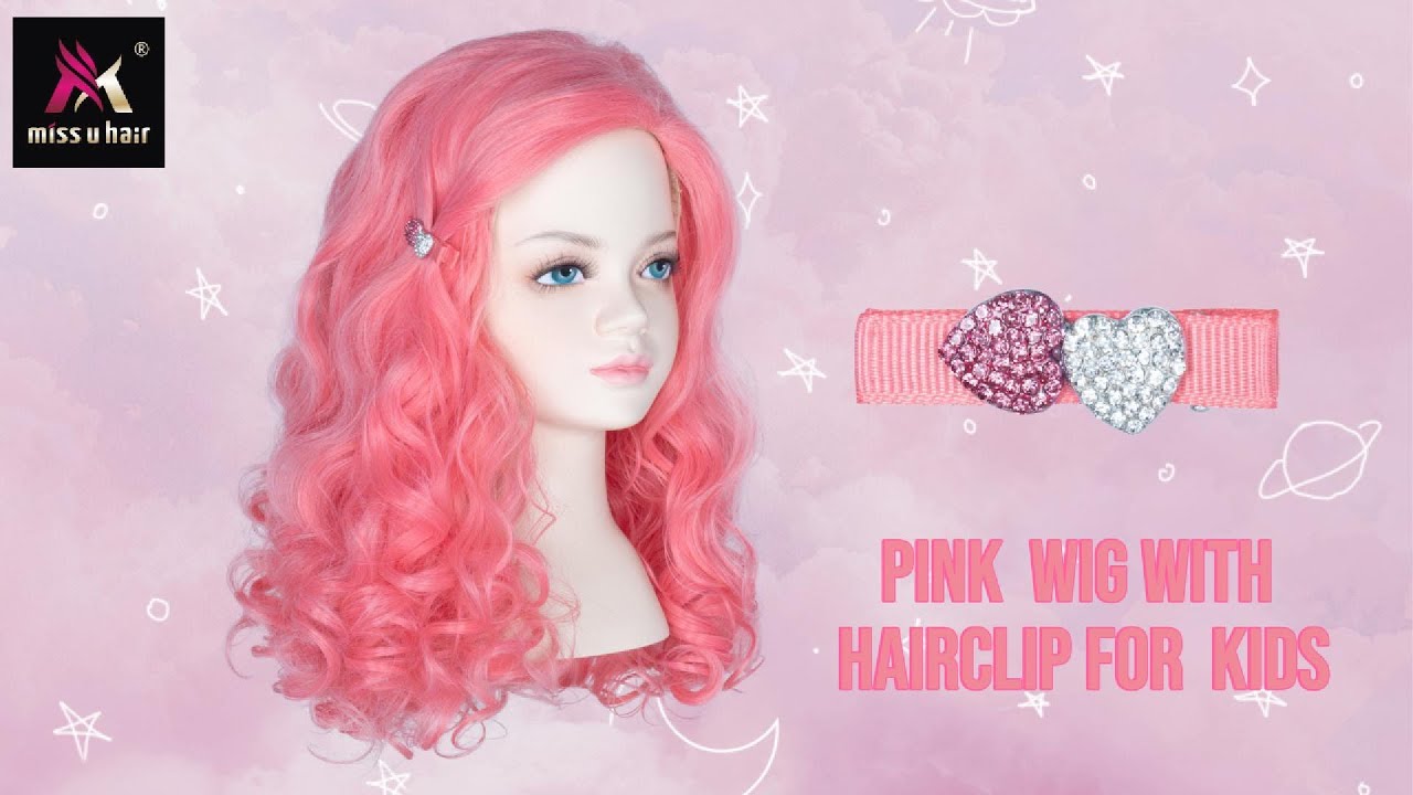 🎀 Bridget's Magic Pink Curly Wig for Kids | missuhair ️ - YouTube