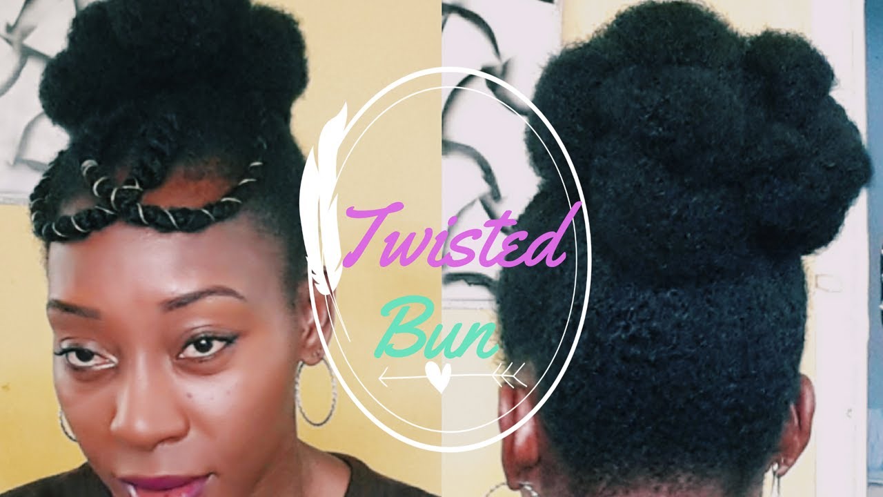 TWISTED BUN~Simple and cute under 10 mins - YouTube
