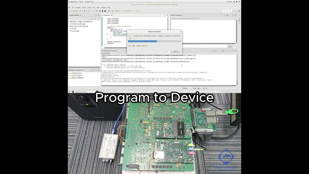 [FPGA Prototype] USART Controller on Xilinx UltraScale - YouTube