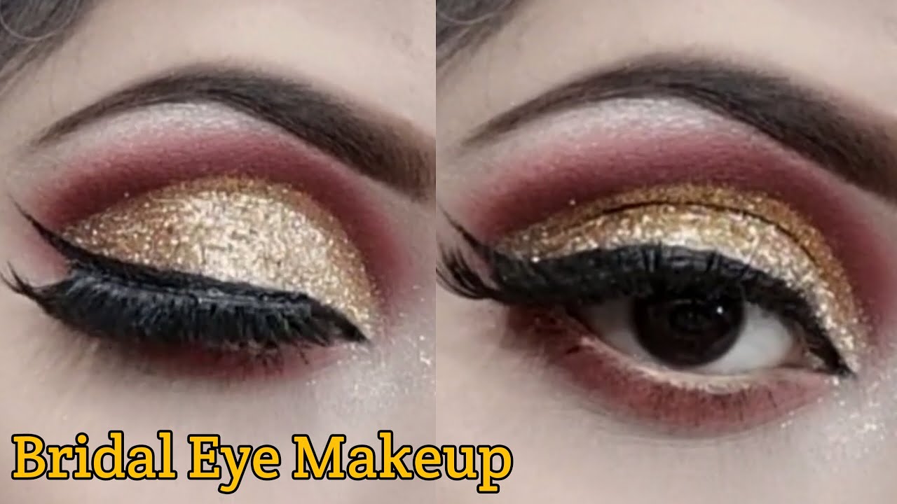 The Perfect Bridal Eye Makeup Tutorial !!Bridal Eye Makeup !! - YouTube