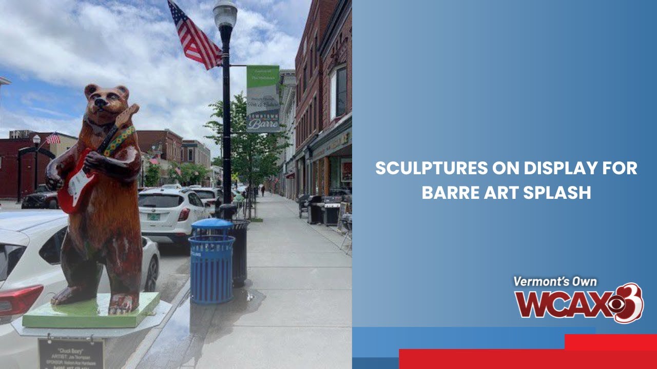 Sculptures on display for Barre Art Splash - YouTube