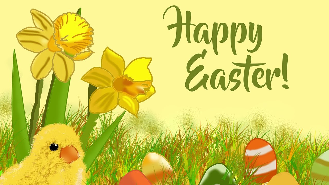 How I Create a Digital Easter Card for Social Media. - YouTube