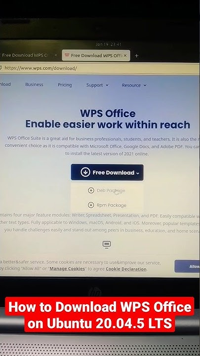 How to install wps office on Ubuntu #ubuntu #shorts #shortvideo #excel #how #tech #news # ...