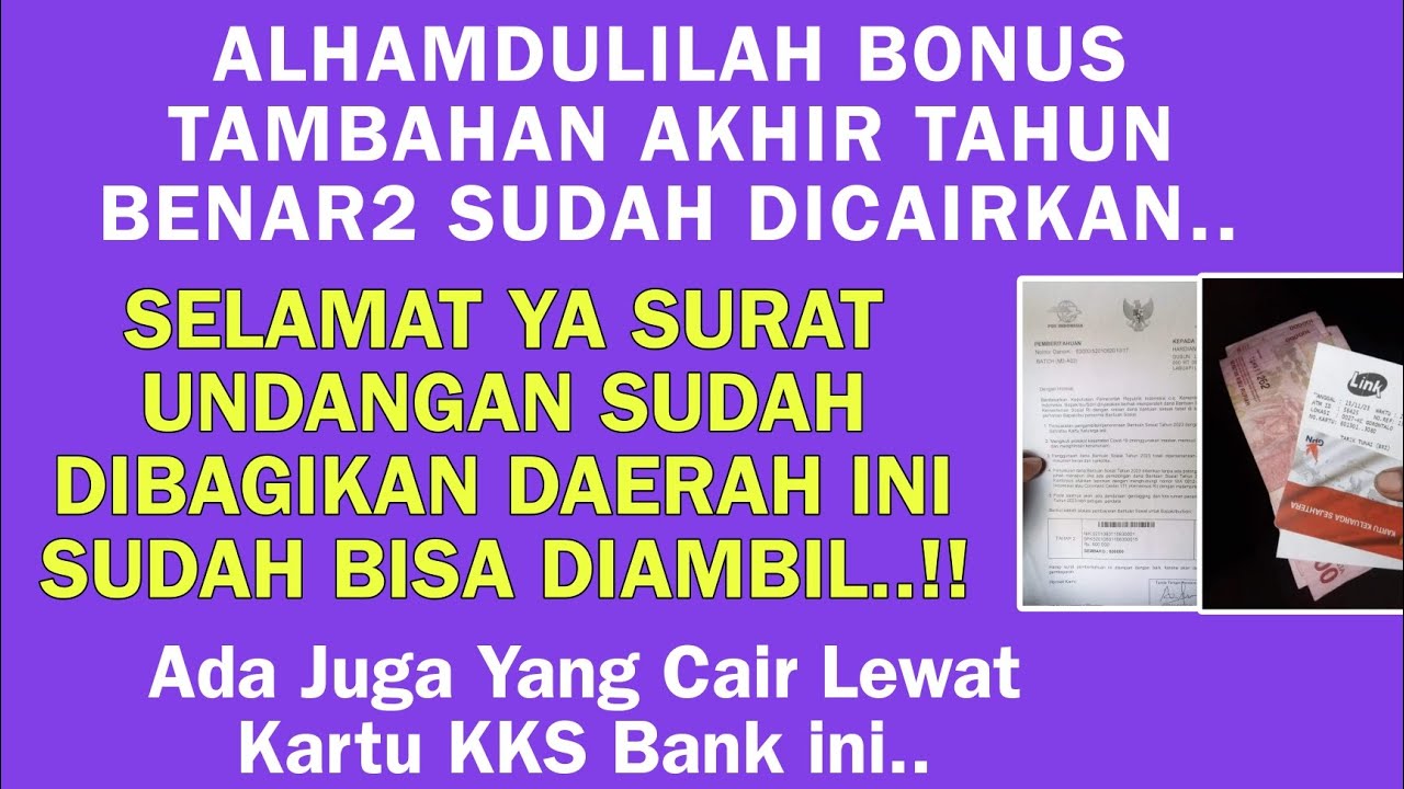 YES..SURAT UNDANGAN BONUS TAMBAHAN AKHIR TAHUN CAIR DAERAH INI SUDAH ...