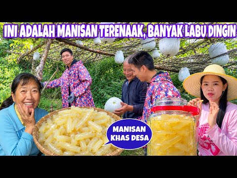 PERDANA BUAT MANISAN LABU DINGIN BASAH KHAS DESA SUAMI WAOW BEGINI RASANYA, PANEN SEMUA LABU DINGIN