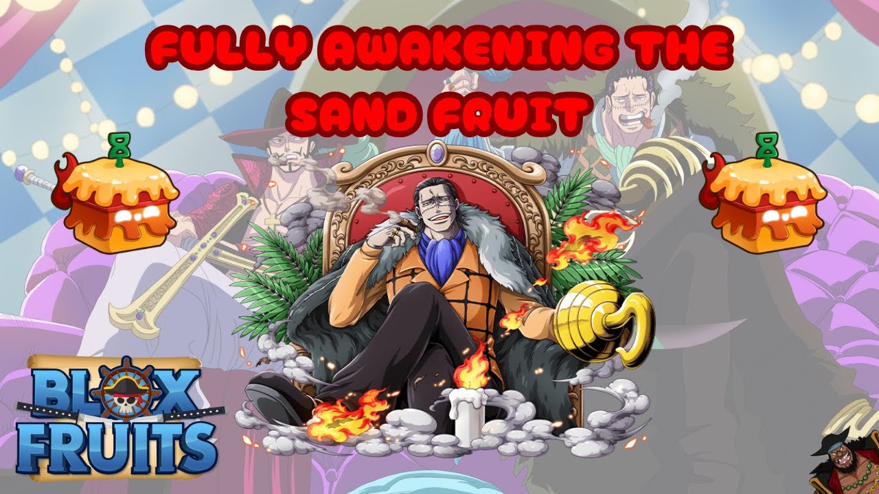 FULLY AWAKENING THE SAND FRUIT | V1 & V2 SHOWCASE | Blox Fruits - YouTube