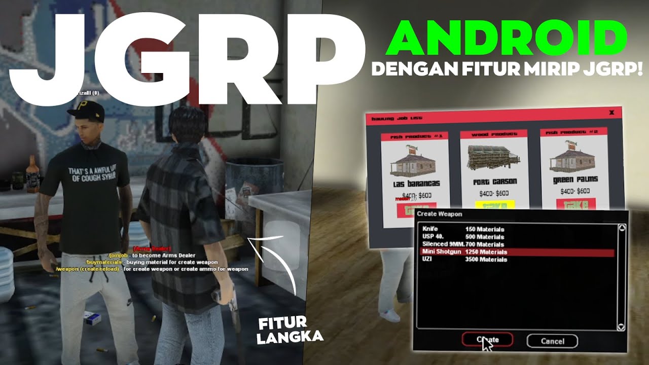 SERVER GTA SAMP MIRIP JGRP TAPI VERSI ANDROID !! REVIEW SERVER SAMP ...