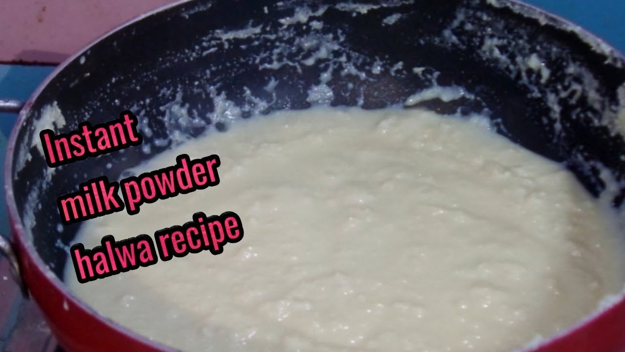 Instant Milk Powder Halwa Recipe In Hindi/by sadaf food world - YouTube