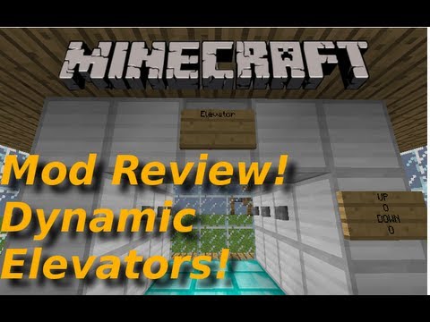 Minecraft: Dynamic Elevators Mod Review! Actual Moving Elevators! Go Up ...