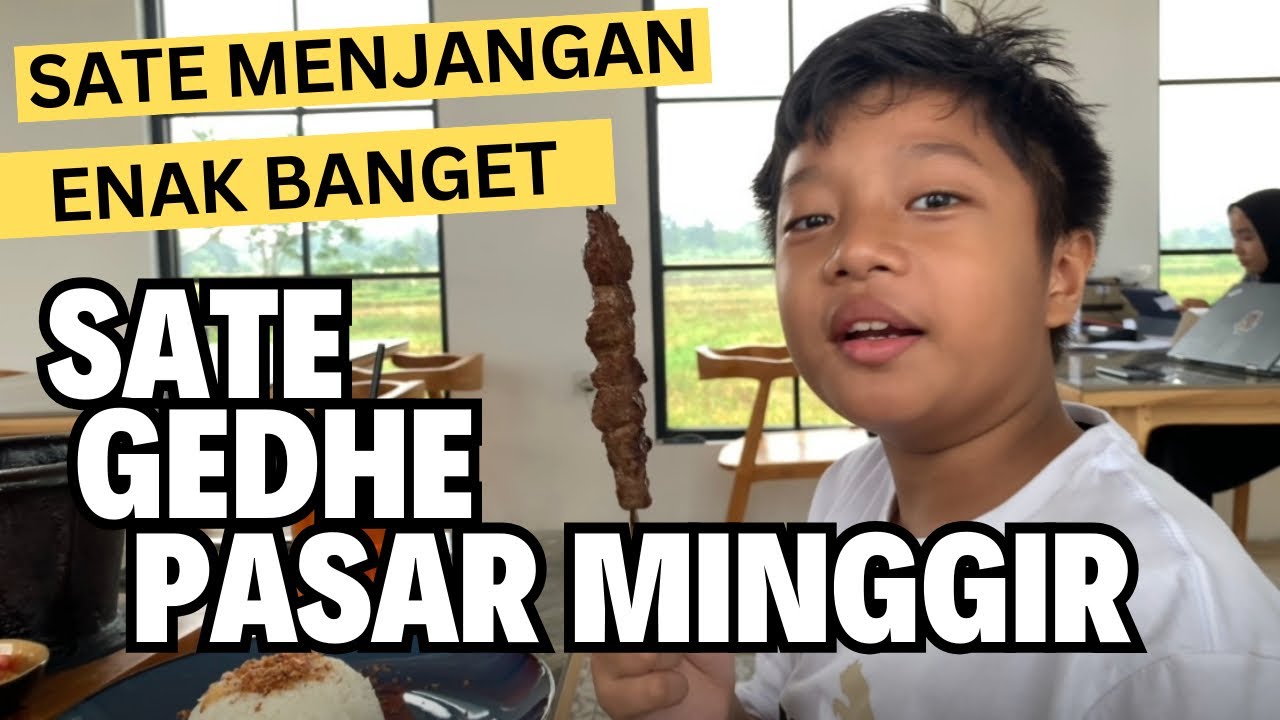 Sate Menjangan Viral!! Sate Gedhe Pasar Minggir Sleman Jogja - YouTube