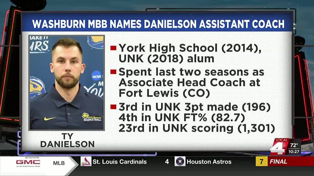 Washburn men's basketball names Danielson assistant coach - YouTube