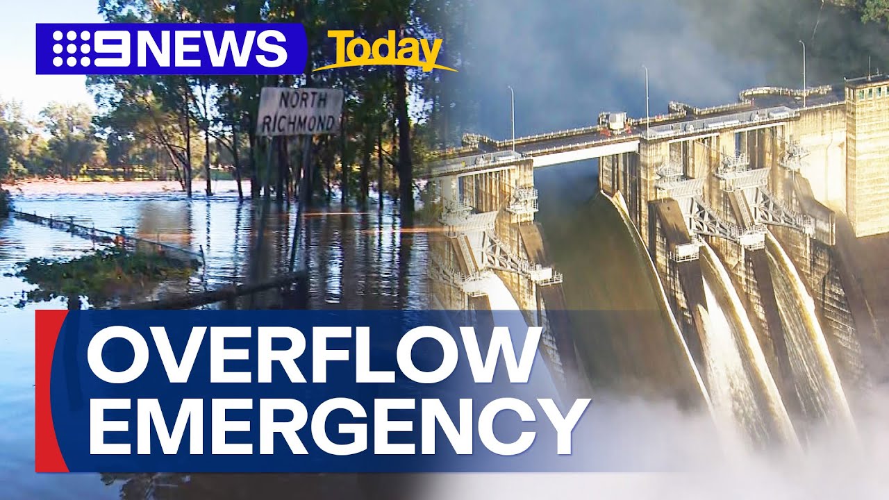 Sydney's Warragamba Dam reaches capacity after heavy rain | 9 News ...